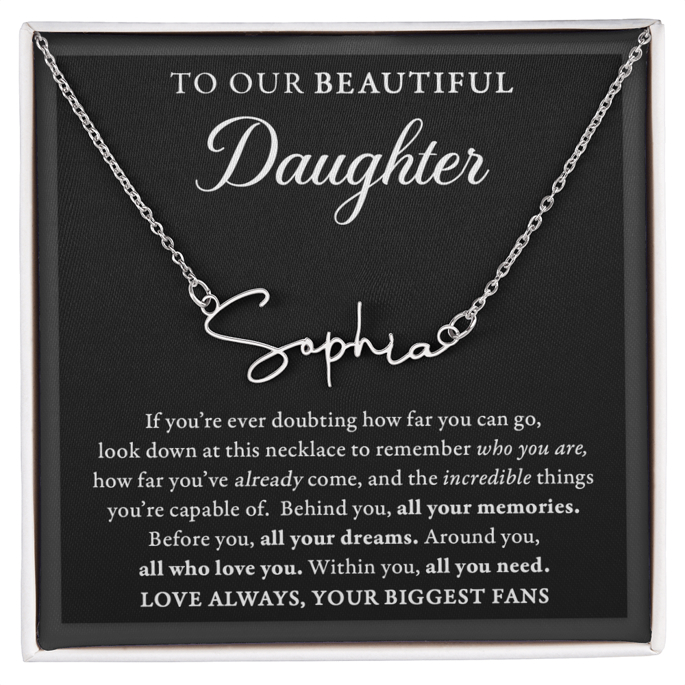 Daughter - Doubting Behind Fan Plural - SignedName ...